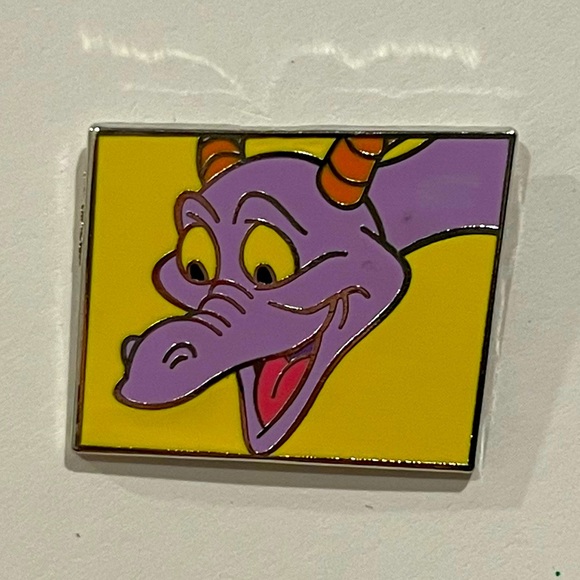 Disney | Accessories | Disney Pin Figment Close Up Yellow Background ...
